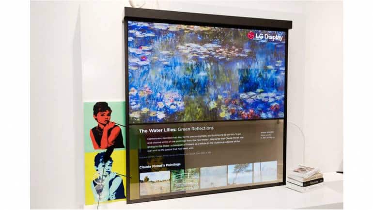 LG Display shows off transparent OLED screens at CES 2022