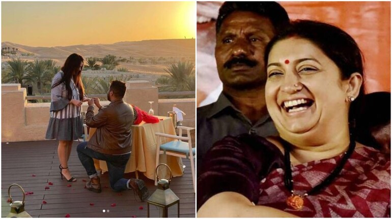 Smriti Irani shares photo of daughter with fiancé, welcomes him to 'mad cap family'