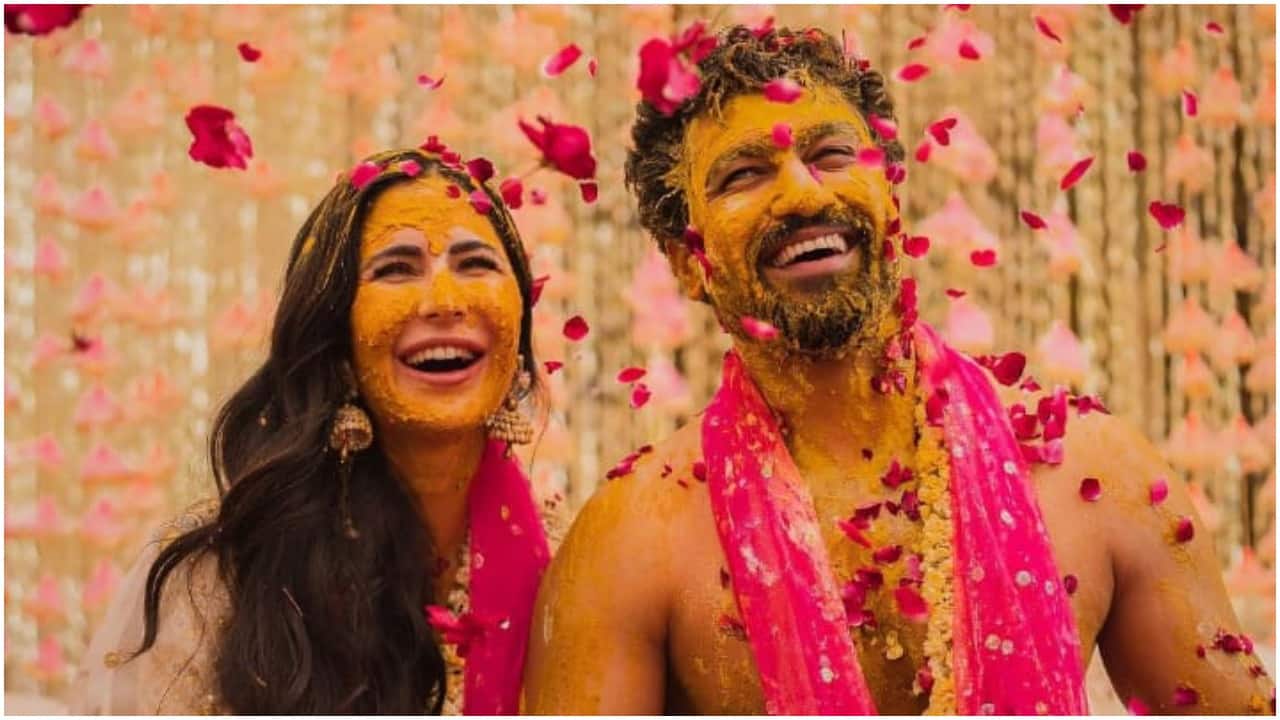 Katrina Kaif, Vicky Kaushal haldi ceremony photos are here. Check them ...