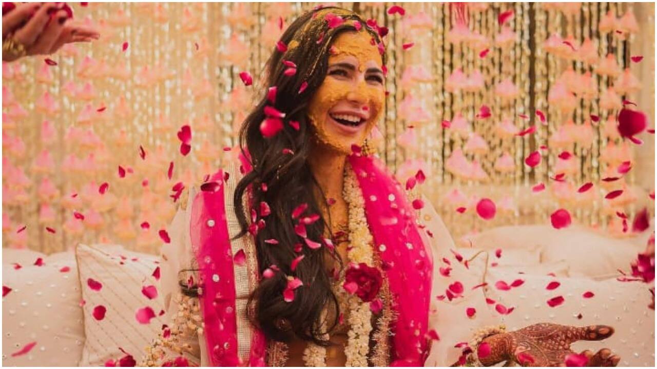 Katrina Kaif, Vicky Kaushal haldi ceremony photos are here. Check them ...