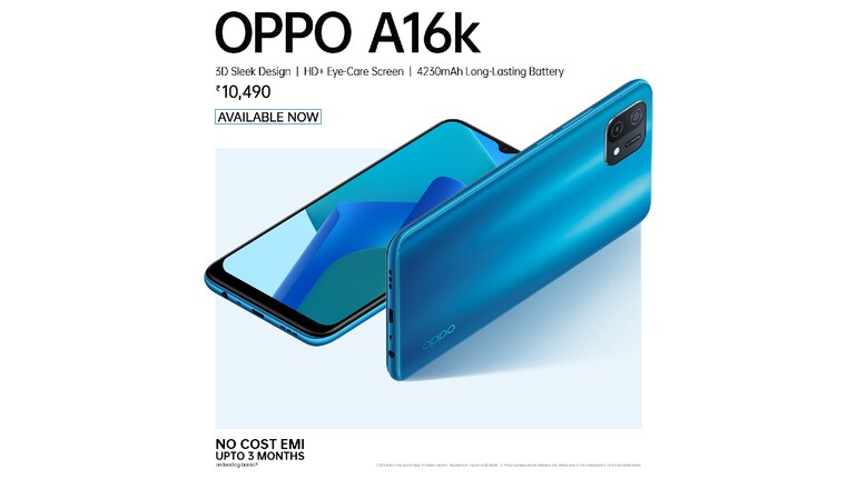 Oppo A16K budget smartphone launched in India: Check Price, Specifications