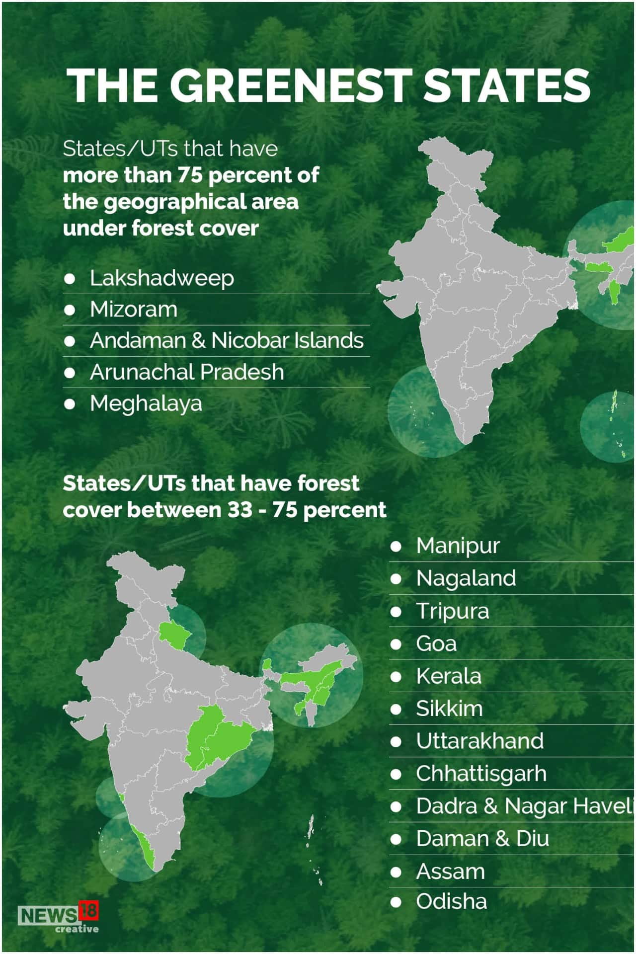 State of India's Forests: Mizoram, Arunachal Pradesh and Meghalaya are ...