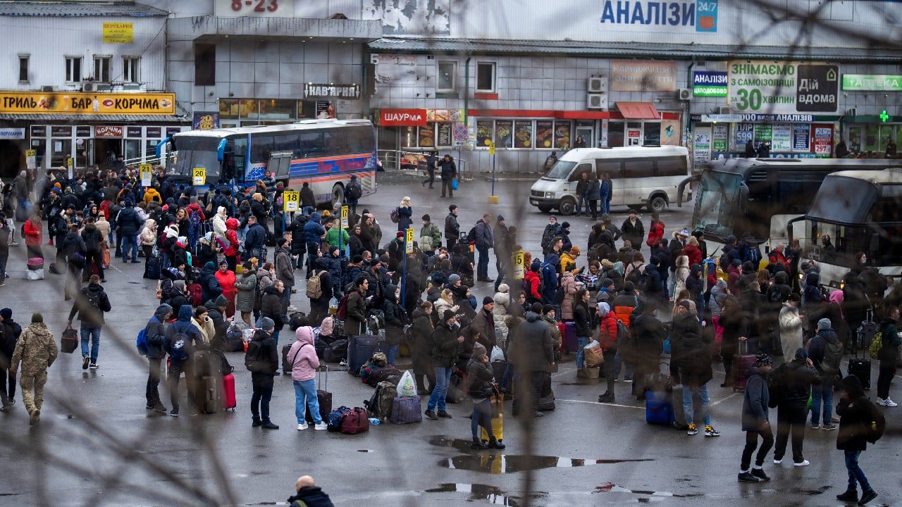 In Pics Russian Attack Shatters Normality In Ukraine