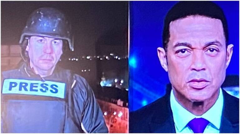 ‘Big explosions in Kyiv’: CNN reporter pauses live broadcast to put on ...