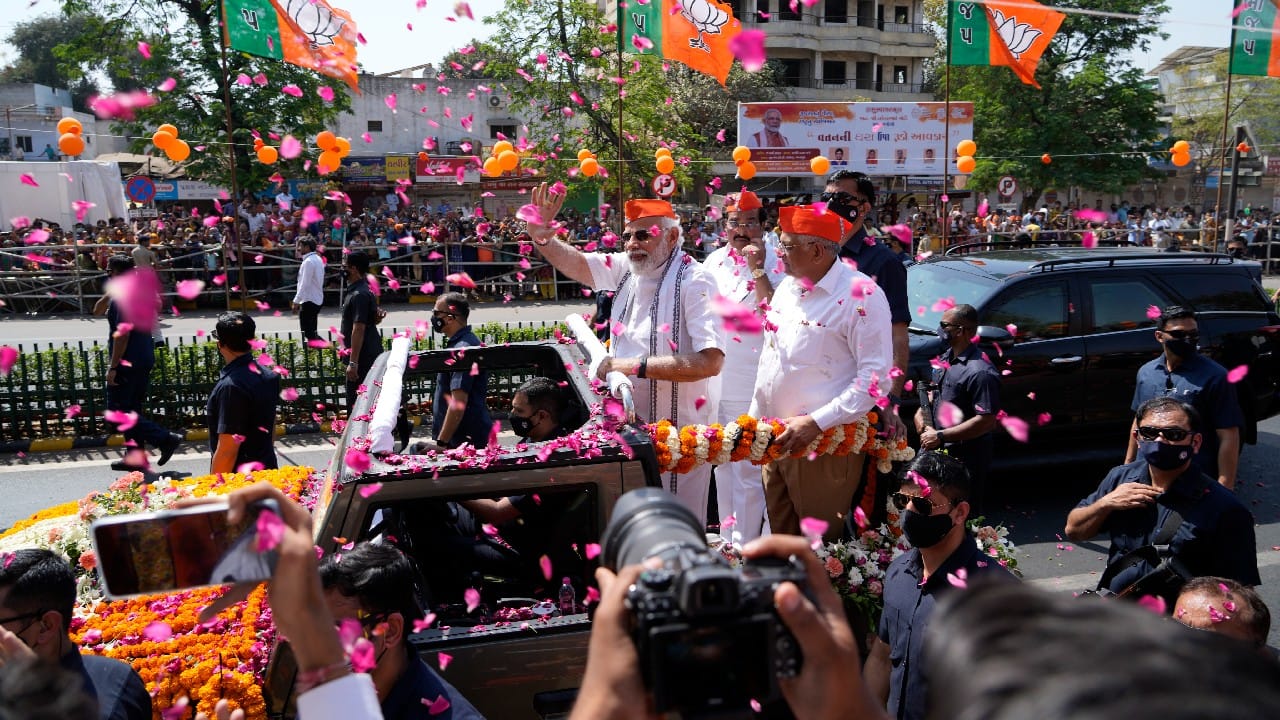 In Pics | PM Modi holds roadshow in Gujarat after BJP’s massive win in ...