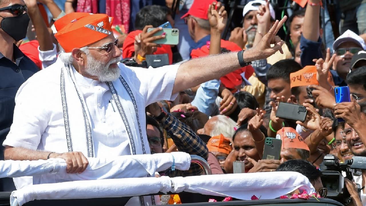 In Pics | PM Modi holds roadshow in Gujarat after BJP’s massive win in ...