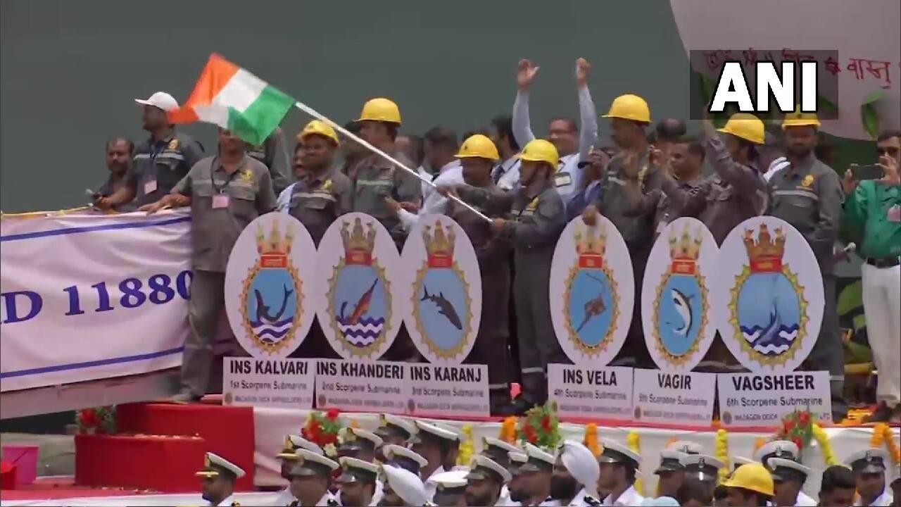 In Pics | INS Vagsheer, the sixth Scorpene Submarine under Project 75 ...