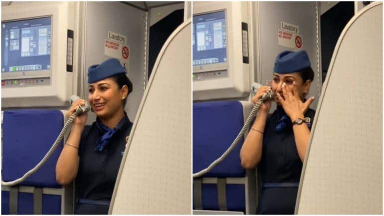 Watch: IndiGo attendant’s farewell note on last flight, captured in ...