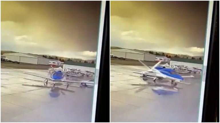 Viral video: Tesla on autopilot crashes into private jet worth millions