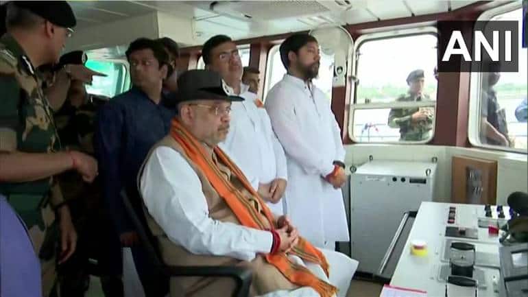 In Pics | Union Home Minister Amit Shah inaugurates BSF's floating ...