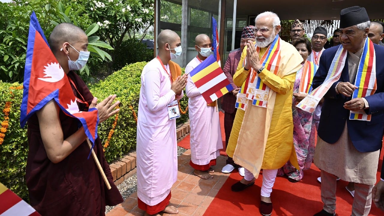 Nepal Visit In Pics: Modi welcomed at the birthplace of Gautam Buddha ...