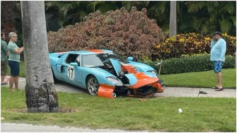 Florida man wrecks Ford GT supercar worth Rs 5 crore just days after ...