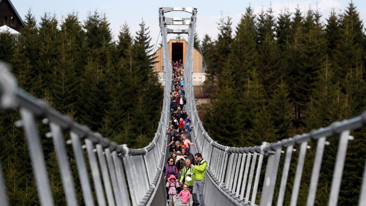 Fear and adrenaline as Czechs open world's longest suspension ...