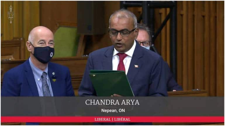 Watch: MP Chandra Arya addresses Canadian parliament in Kannada