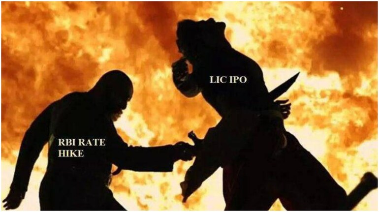 RBI hikes interest rate on LIC IPO day. Cue the memes
