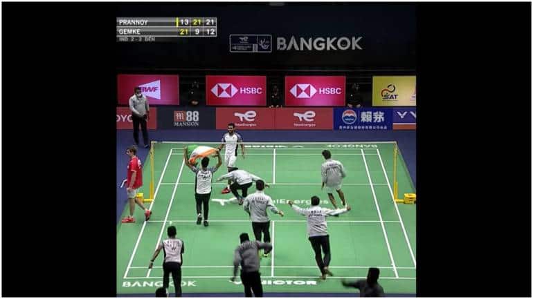 Watch: Team India celebrates on reaching Thomas Cup final for the first ...