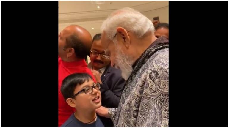 Watch: PM Modi all praise for young boy’s patriotic song in Germany