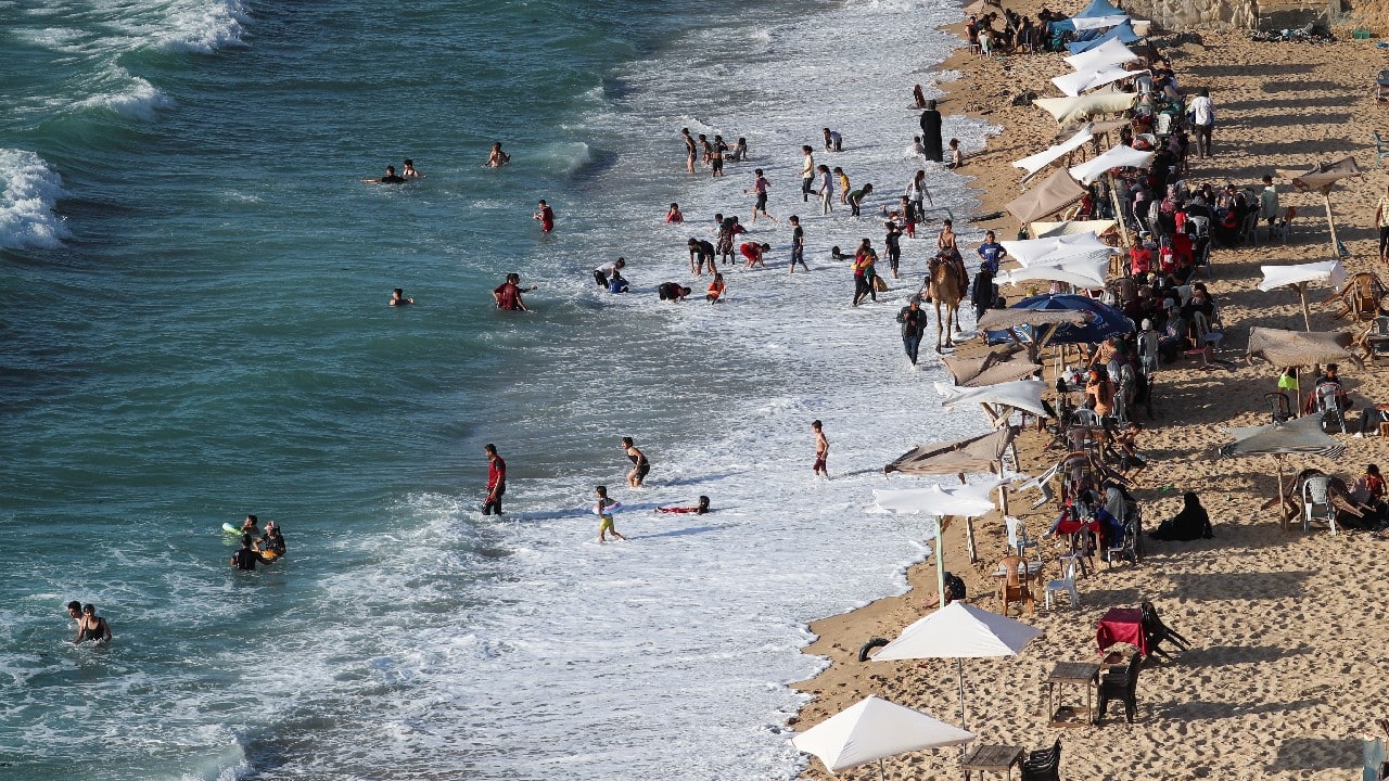 For the first time in years, Gazans enjoy clean seawater