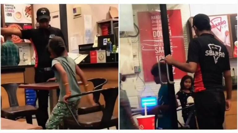 Outrage over video of Sbarro employee asking homeless children to leave ...