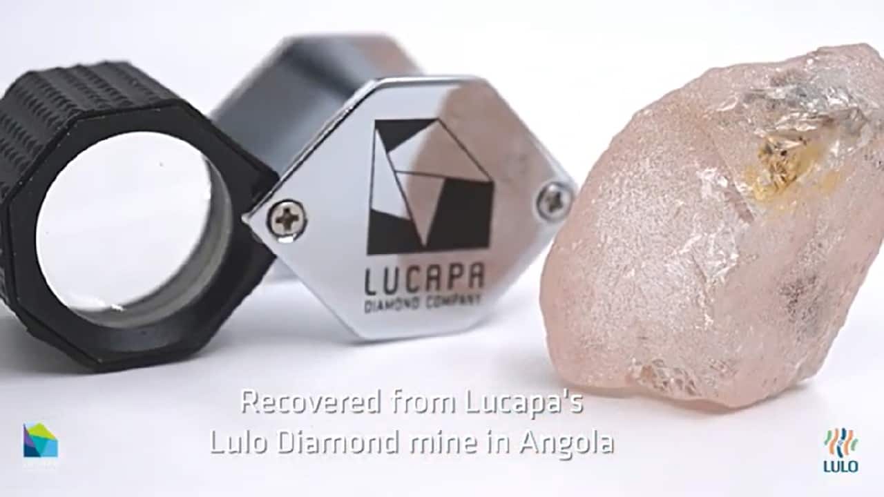 In Pics | Rock of ages: Rare 170-carat pink diamond found in Anglo's Lulo