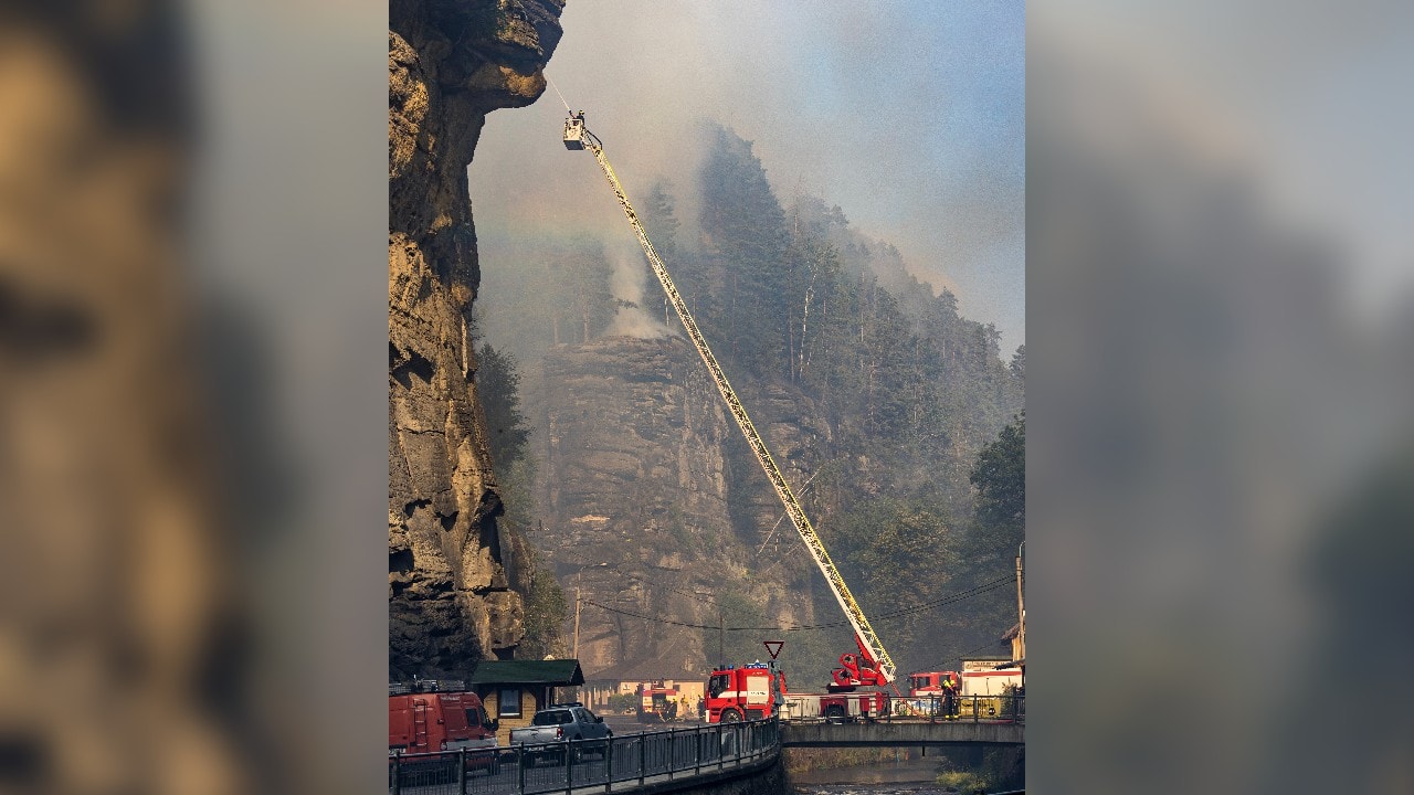 In pics | Hundreds of firefighters battle blazes in Germany, Czech Republic