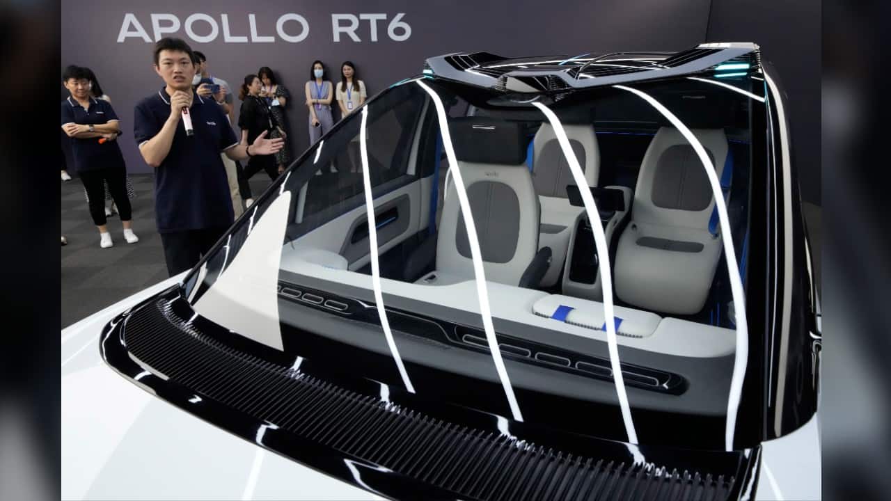In Pics | Baidu unveils Apollo RT6, its latest autonomous electric vehicle