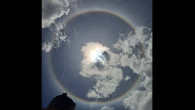 Rainbow-coloured sun halo stuns Dehradun. See pics
