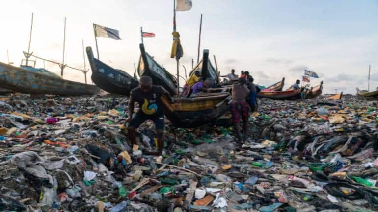 Used clothes from UK and US are ending up in mounds on African beaches
