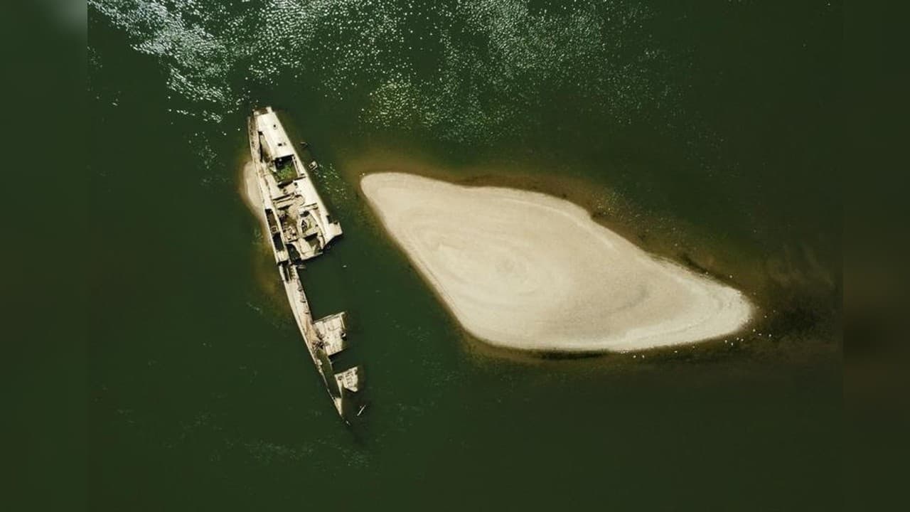 Historic droughts reveal long-submerged relics