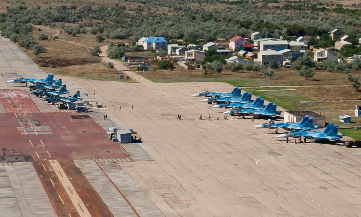 Loud explosions heard near Russian military airbase in Crimea - Reuters