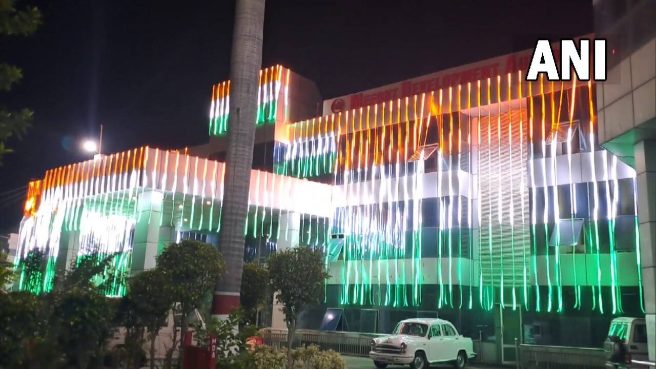 Buildings illuminated in Tricolor ahead of Independence Day