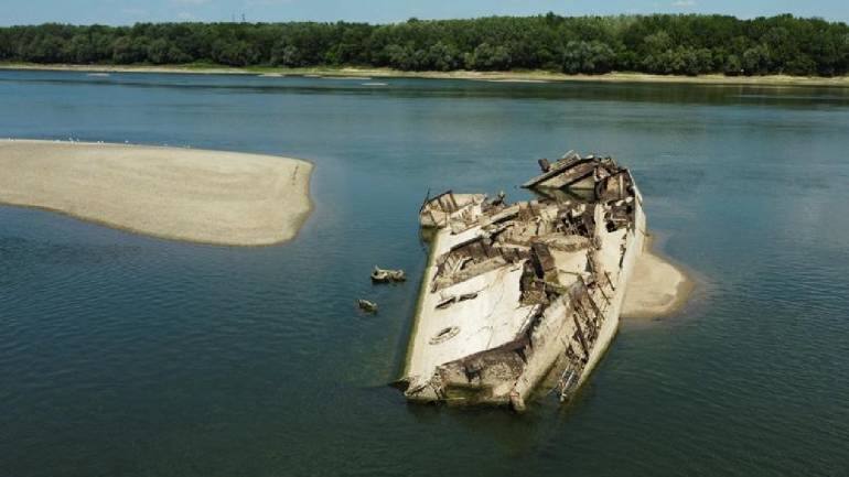 Historic droughts reveal long-submerged relics