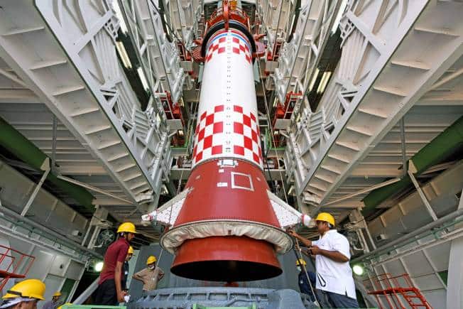 In photos: ISRO prepares to launch satellite built by 750 girl students
