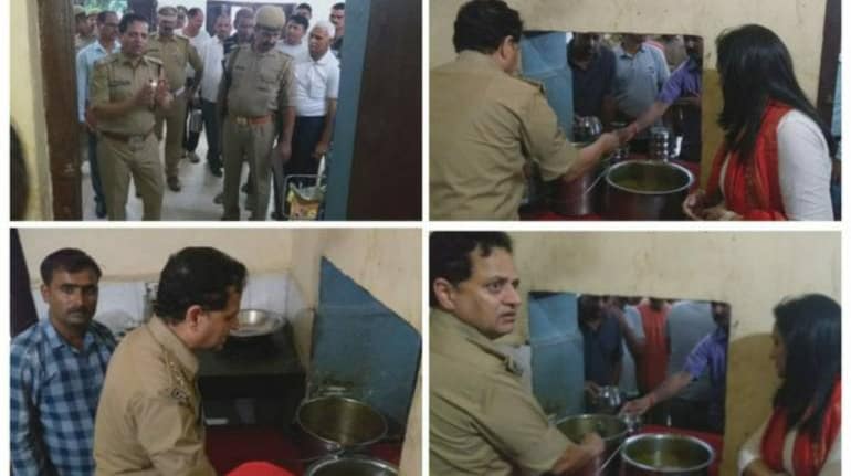 IPS officer slams police mess food during surprise inspection in UP. Watch