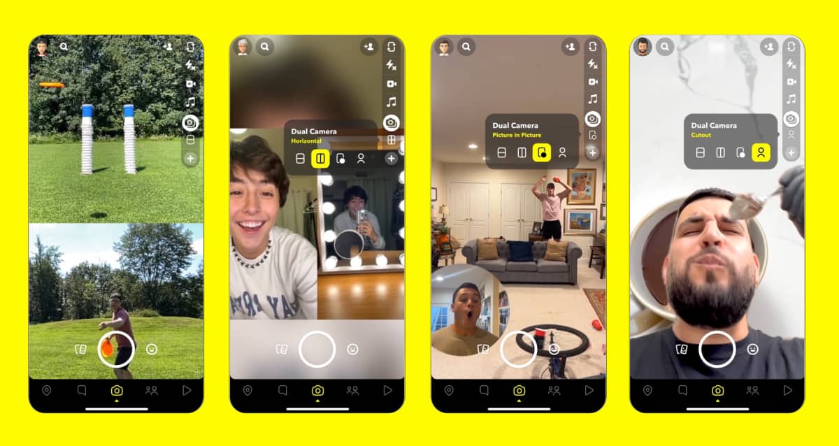 Snapchat debuts Dual Camera feature for iOS users