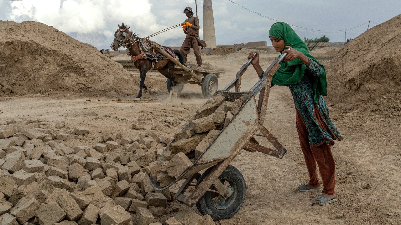 In Pics | How Afghani kids are undertaking backbreaking work at brick kilns