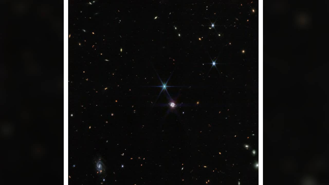 Stunning images of Neptune's delicate rings captured by James Webb