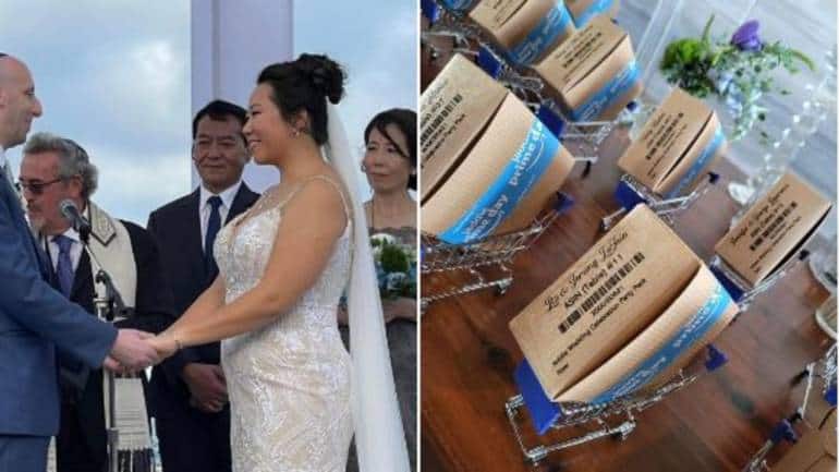 US couple host Amazon-themed wedding. They first met at e-commerce event