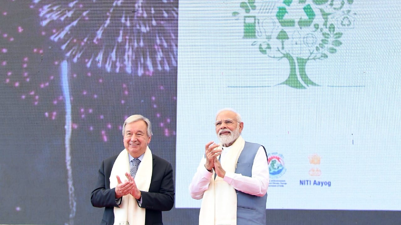 In Pics: PM Narendra Modi, UN chief Antonio Guterres launch Mission ...