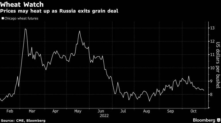 Global food security on the edge as Russia exits grain deal