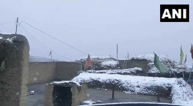 In pics: Himachal Pradesh receives fresh snowfall in Lahaul, Spiti