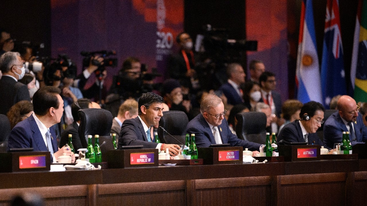 In Pics | G-20 leaders and guests welcomed by Indonesian President Joko ...