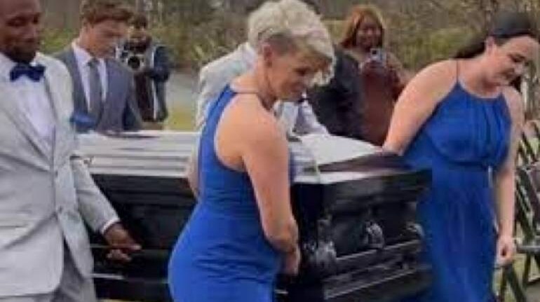Watch: Groom shows up to wedding in a coffin, gets slammed for stunt