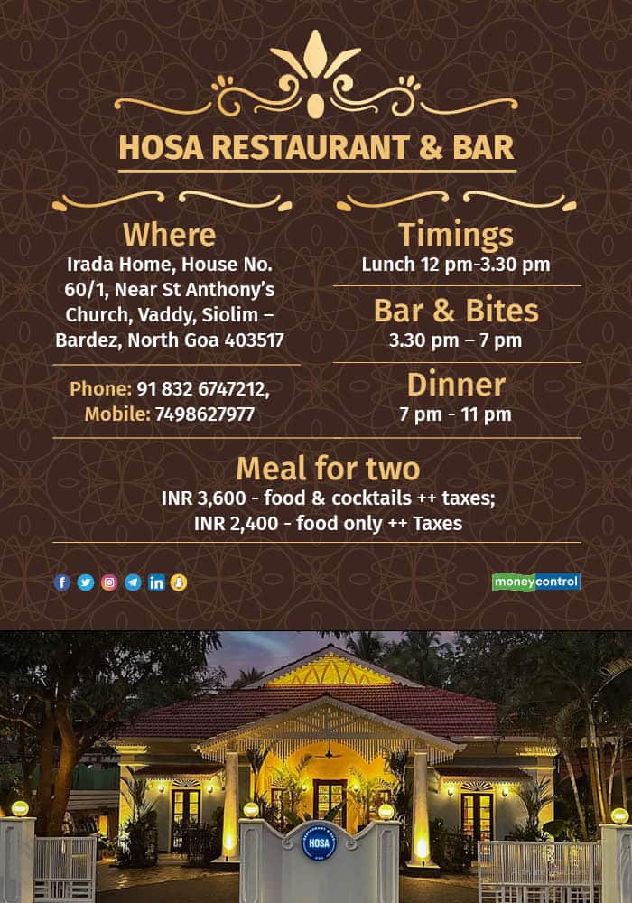 Restaurant review: Art meets gastronomy at Hosa, Goa's new South Indian ...