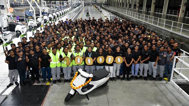 Ola Electric completes production milestone of 1 lakh in 10 months