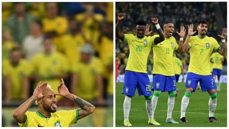 Watch: Brazil, manager break into dance in stadium; slammed for ...