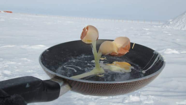 In pics: What Antarctic weather does to food