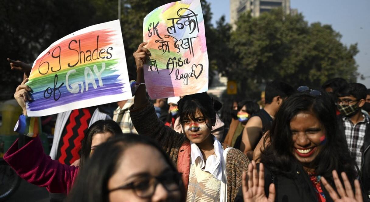 In Pics: Delhi Queer Pride Parade held after 3 years; gay couples seek ...