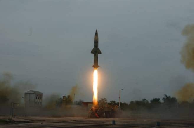 India successfully carries out test launch of Prithvi-II missile