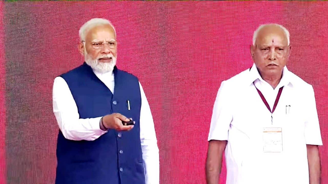 In Pics: PM Modi inaugurates lotus-shaped Shivamogga airport in ...